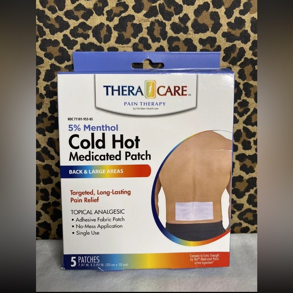 THERACARE | Other | 525theracare Coldhot Large Pain Patches 5 Menthol 5 ...